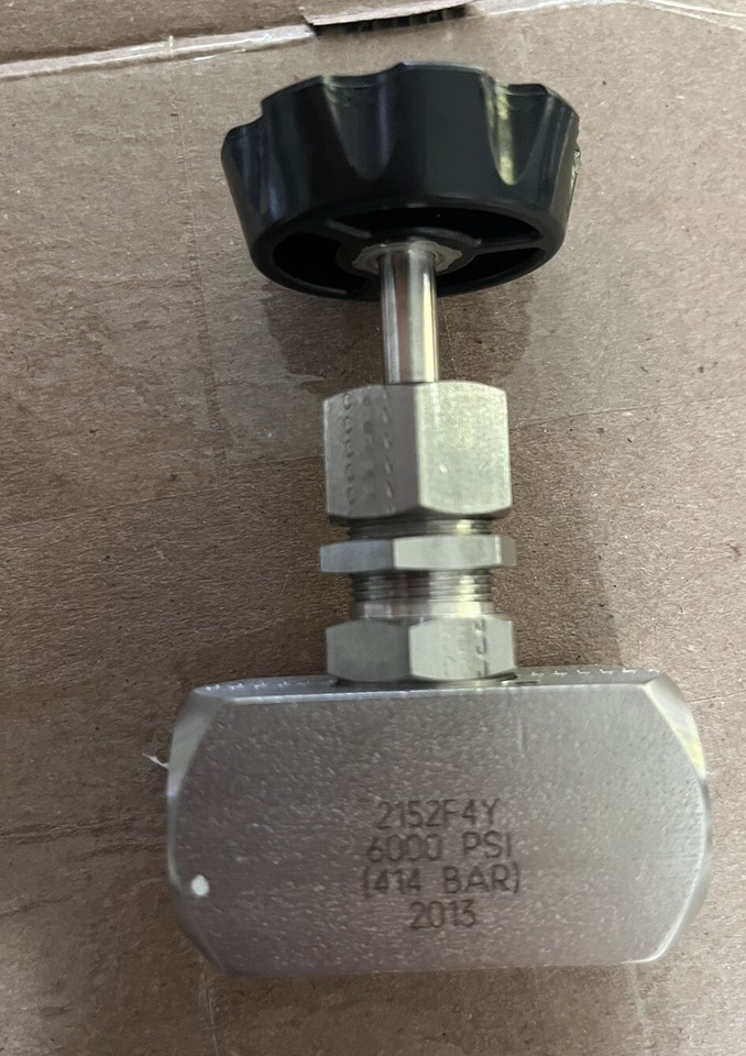 Hoke 6000 psi 1/4" NPT 316 stainless steel panel valve 2152F4Y High ...