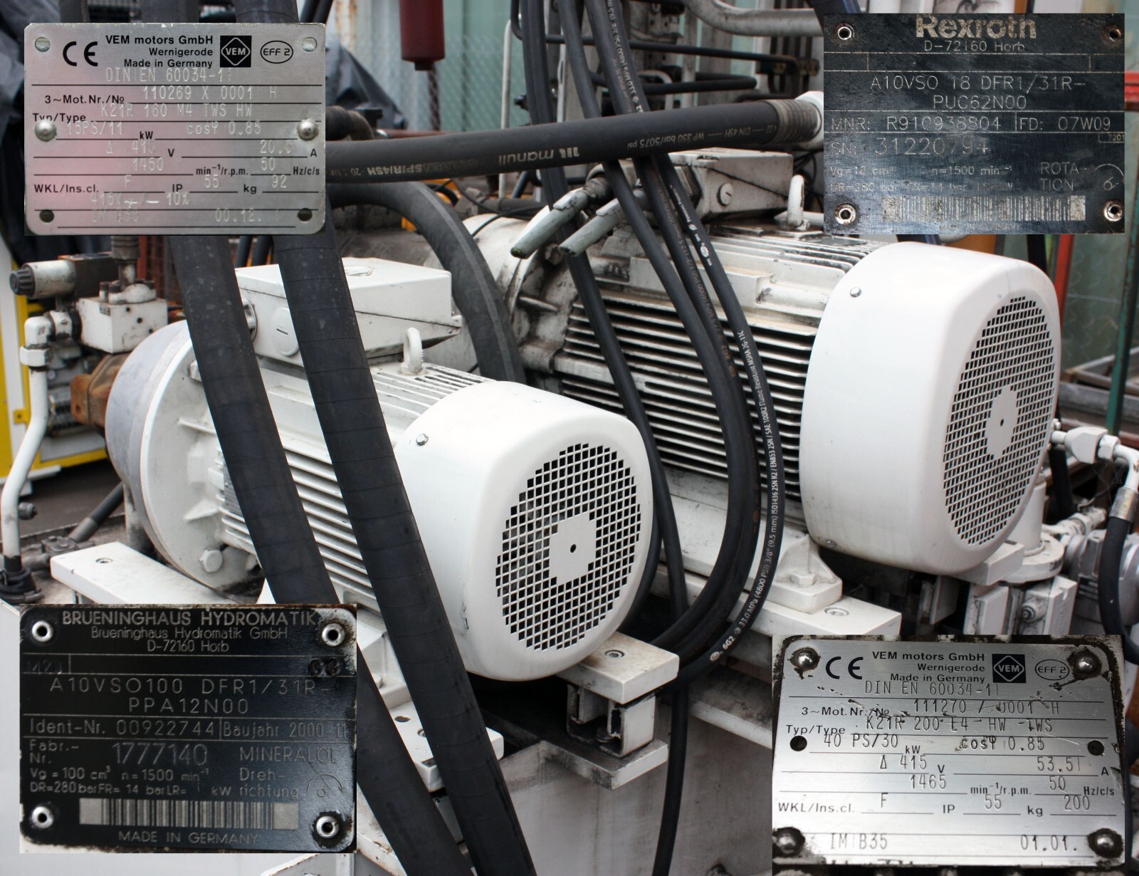 Rexroth Hydraulic power pack Variable Displacement Pump ABHAG-0630S40 ...