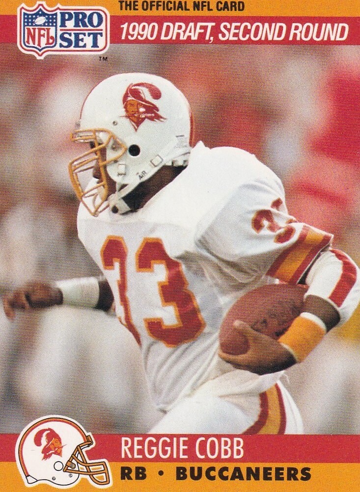 1990 Pro Set #699 Reggie Cobb RC Rookie - Tampa Bay Buccaneers | eBay