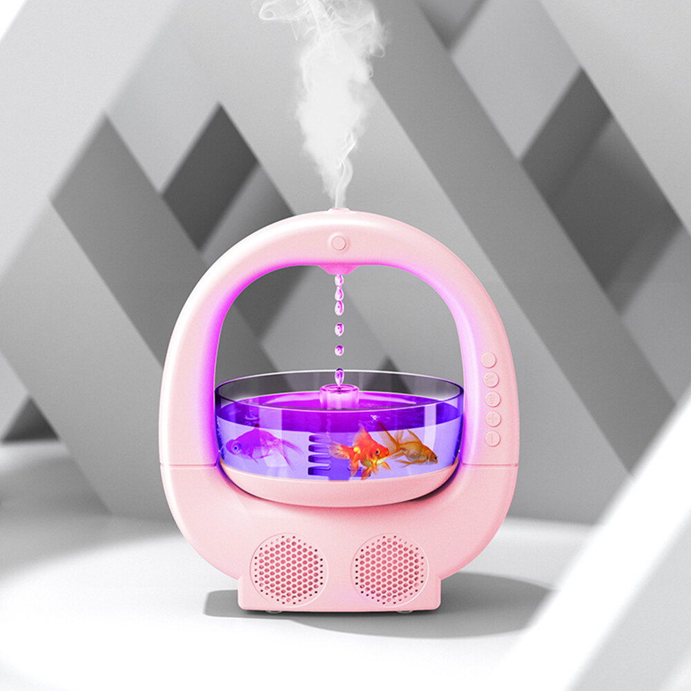 700ml Essential Oil Diffuser Bluetooth-compatible Air Humidifier (Pink ...