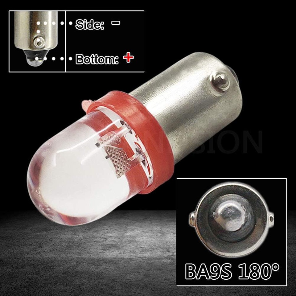 10PC BA9S 1815 1895 LED Interior Dome Instrument Dash Panel Gauge Light ...