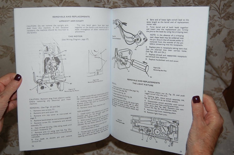 Professional Full Edition Service Manual for Singer 337 and 338 Sewing ...