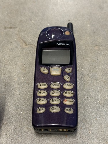 Vintage Nokia 5160 Cell Phone Made USA Purple Lightning Faceplate ...