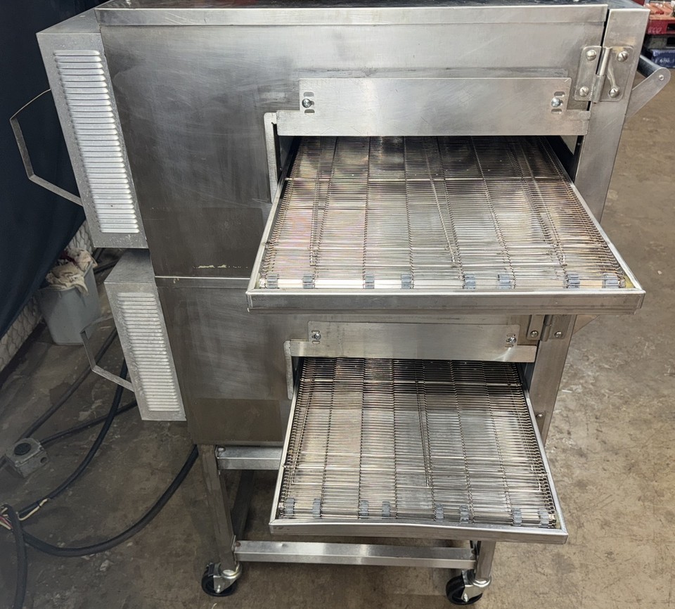 Lincoln Impinger 1132/1162 Electric Double Stack Conveyor Pizza Ovens ...