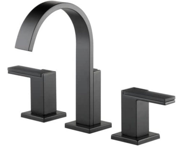 Brizo Siderna Two Handle Widespread Deck Mount Bathroom Sink Faucet ...