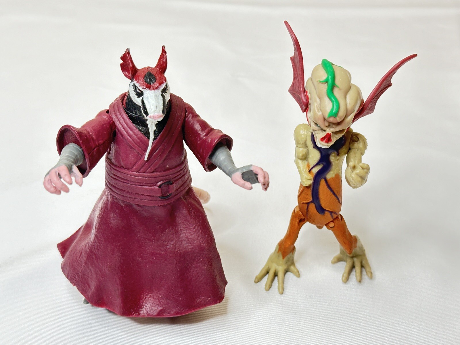 SET OF 2 - Teenage Mutant Ninja Turtles TMNT Splinter & Kirby Bat Toys ...