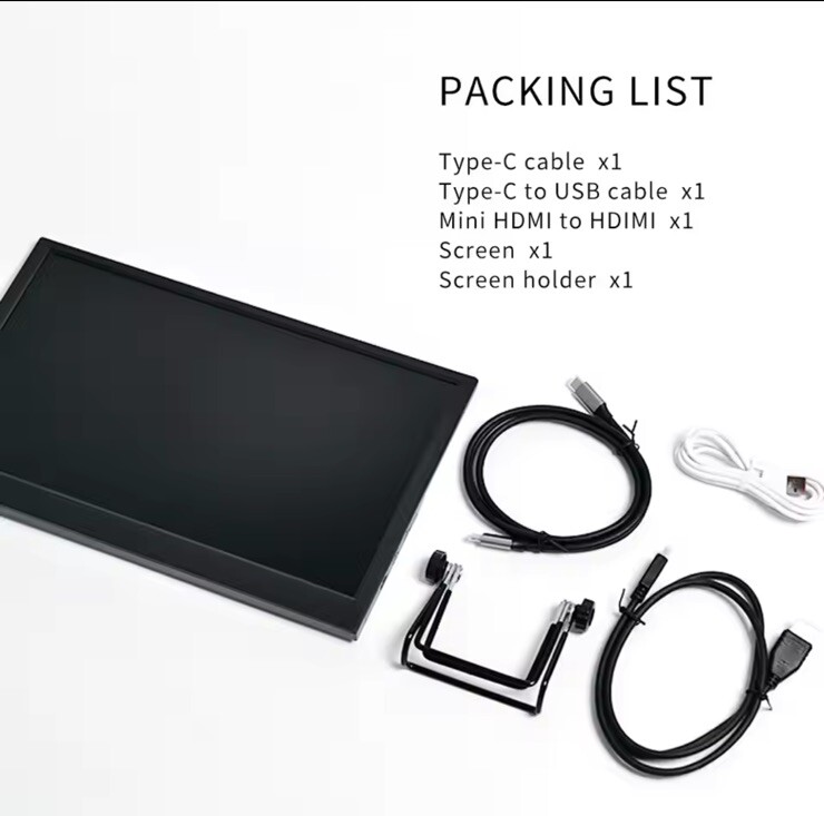 Portable Monitor 11.6 Inch LCD Display HDMI USB-C Gaming Travel PC ...