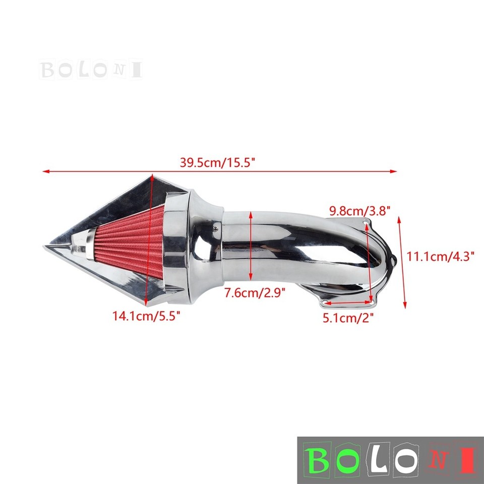 Chrome Spike Air Intake Filter Cleaner For Honda Shadow Aero 750 VT750 ...