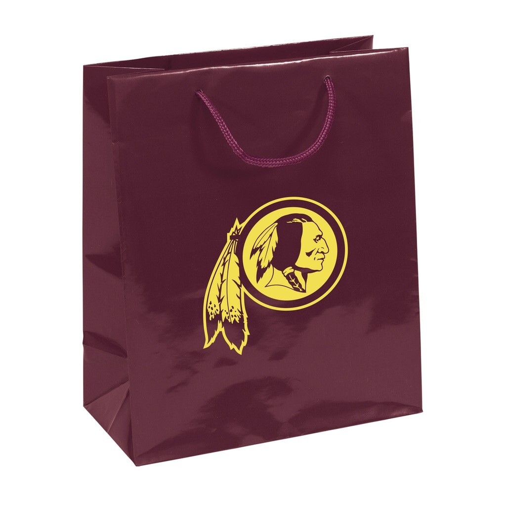 Washington Redskins Elegant Foil Gift Bag [NEW] Wrapping Present Paper ...