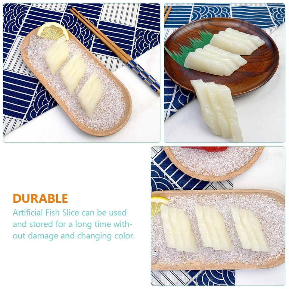 3 Pcs Simulated Fish Props Fake Food Realistic Seafood Decoration | eBay UK