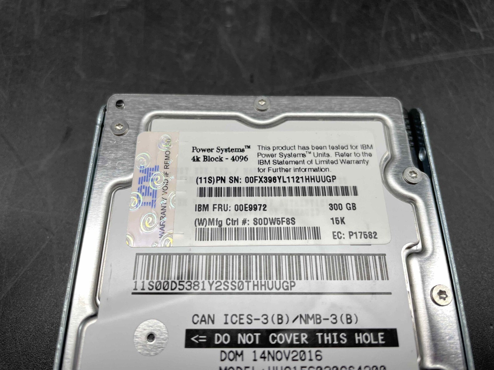 IBM 300GB 15k SAS HDD w/Caddy, 00E9972 | eBay