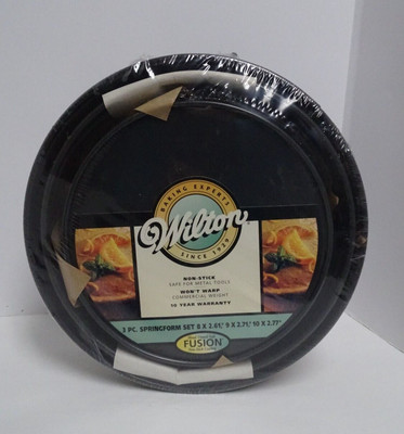 Wilton 3 PC springform pan set metal Fusion 2105-776 baking cheesecake ...