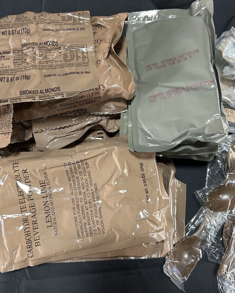 50+ MRE ASSORTED ITEMS, NO HEATERS/HAZMAT, AUCTION 6, FREE SHIPPING | eBay
