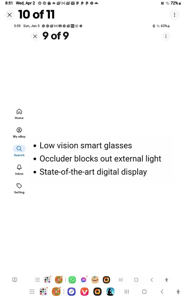 OXSIGHT Prism Low Vision Smart Glasses For Low Vision | eBay