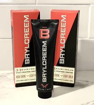2X Brylcreem 3 in 1 Hair Cream ~ high shine, light hold, 5.5 oz Bryl Cream | eBay
