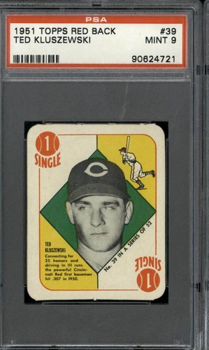 1951 Topps Red Back #39 Ted Kluszewski - PSA 9 | eBay