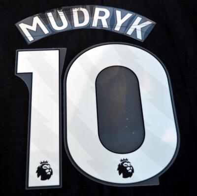 Official Chelsea Mudryk 10 Premier League Name/number Set Dennison 23/ ...