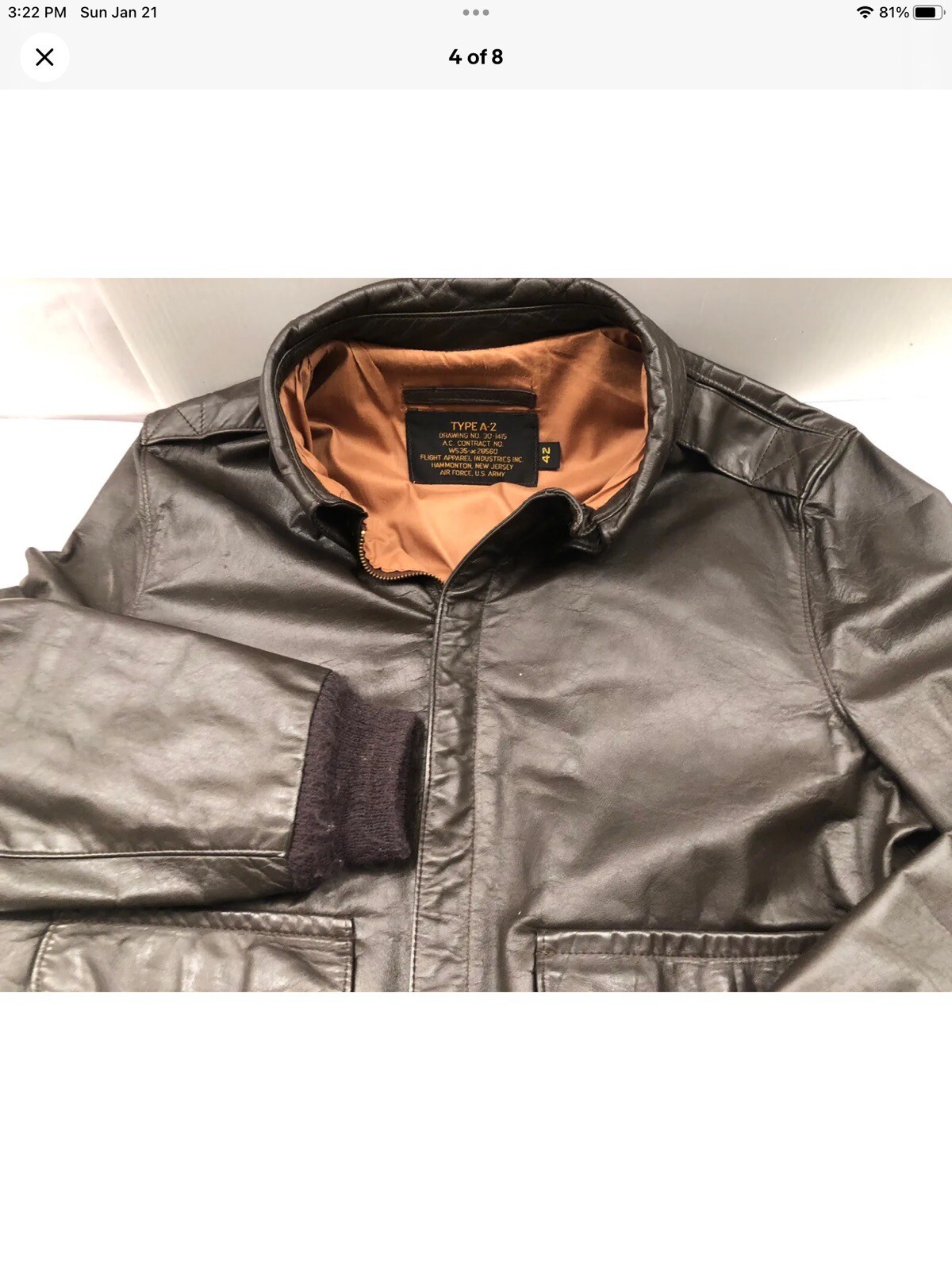 Modern Reproduction Of The Iconic USAAF A2 Aviation J… - Gem