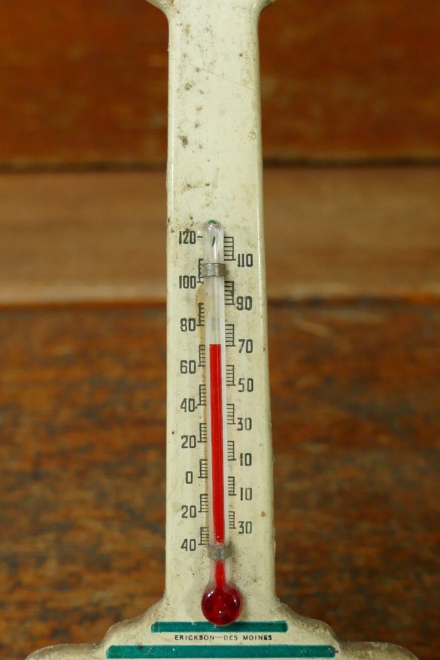 RARE Vintage 1940s Tin Texaco Banjo Pole Sign Thermometer Sleepy Eye ...