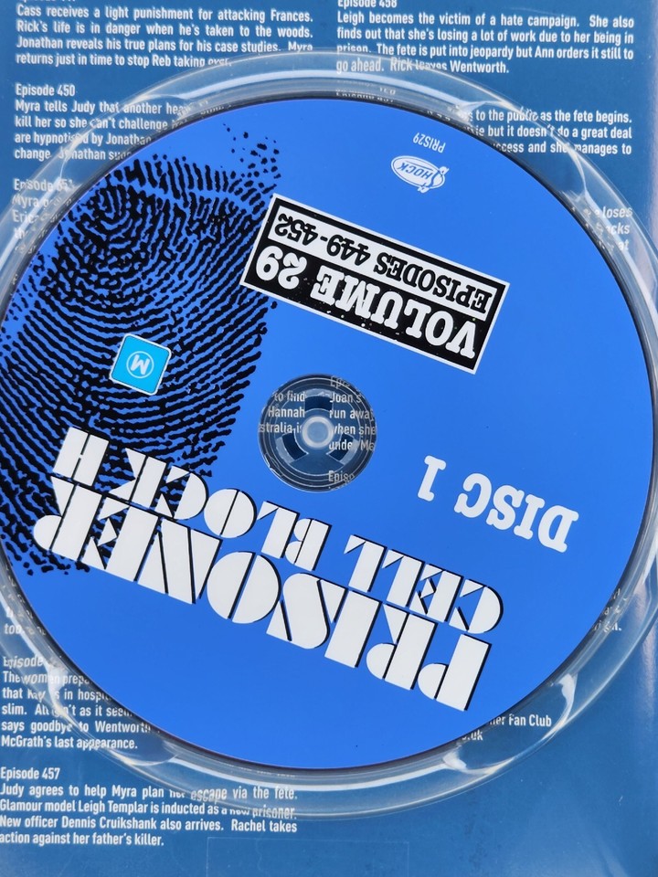 PRISONER CELL BLOCK H Volume 29 DVD Episodes 449 - 464 Region All | eBay