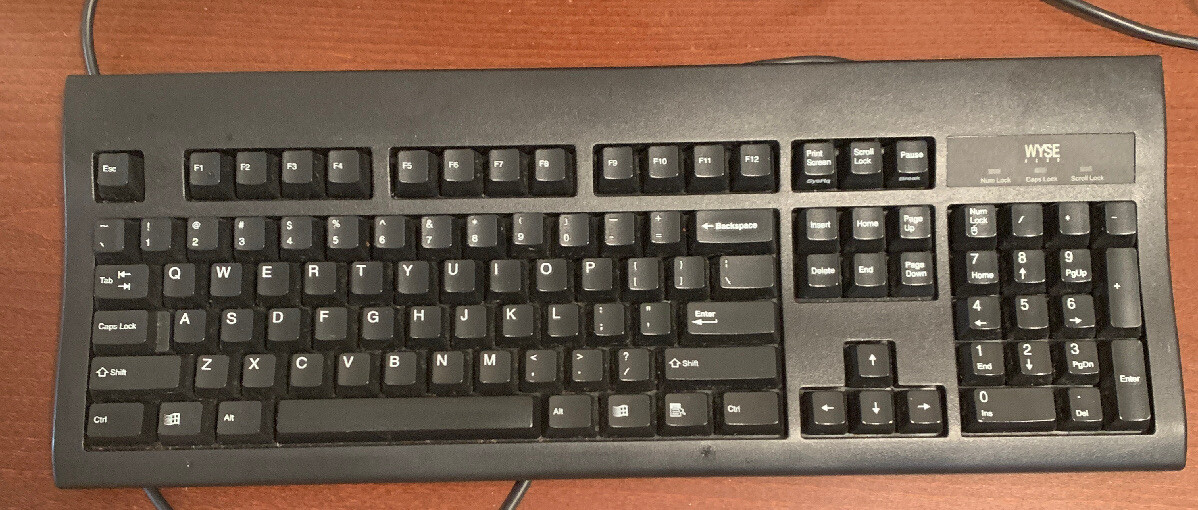 2 Dell Wyse Ku-8933 US English USB Wired Black Desktop Keyboard 901716 ...