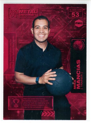 2021 Skybox Metal Universe Champions PMG Red #53 Mike Mancias (Trainer ...