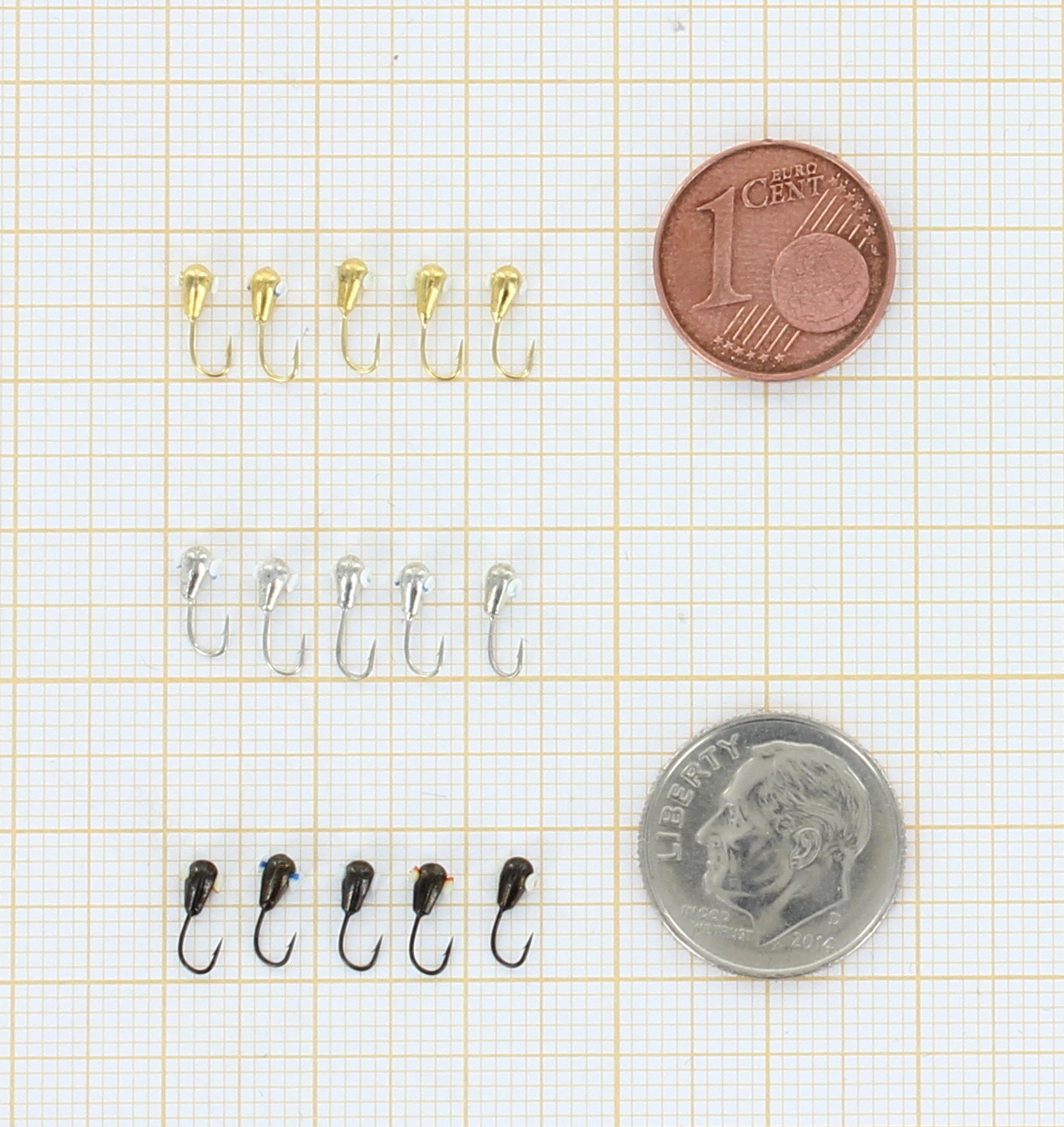 Tungsten Ice Fishing Jigs - Marmooska Winter Jig Heads (Hook #20 ...