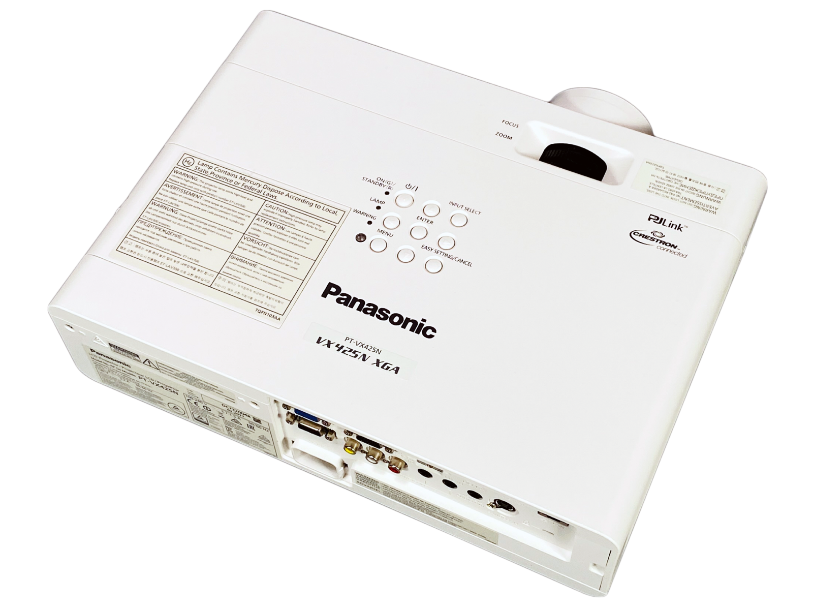 Panasonic PT-VX425N 3LCD Projector 4500 Lumens Wireless 4K + 1 Year ...