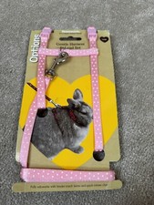Polka Dot Harness & Lead for Rabbits Small Pink for sale online | eBay UK