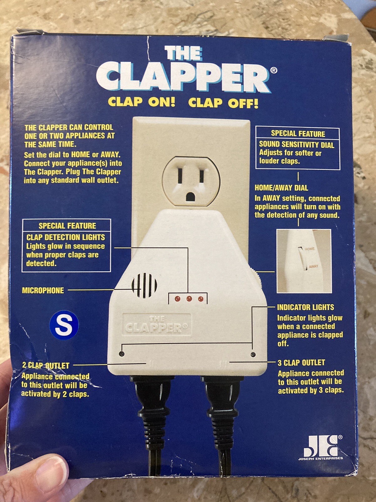 NEW The Clapper The Original Home Automation Sound Activated Clap On ...