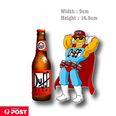The Simpsons Duff Man Beer Funny Beer Bottle Sticker | eBay