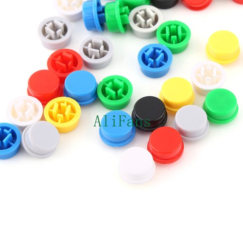 140PCS Round Tactile Button Cap Kits 9.58×5.1mm for 12×12×7.3mm Tact ...