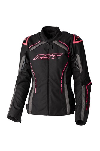 RST Ladies S1 CE Textile Jacke schwarz/neon pink Gr. S Motorrad Jacke ...