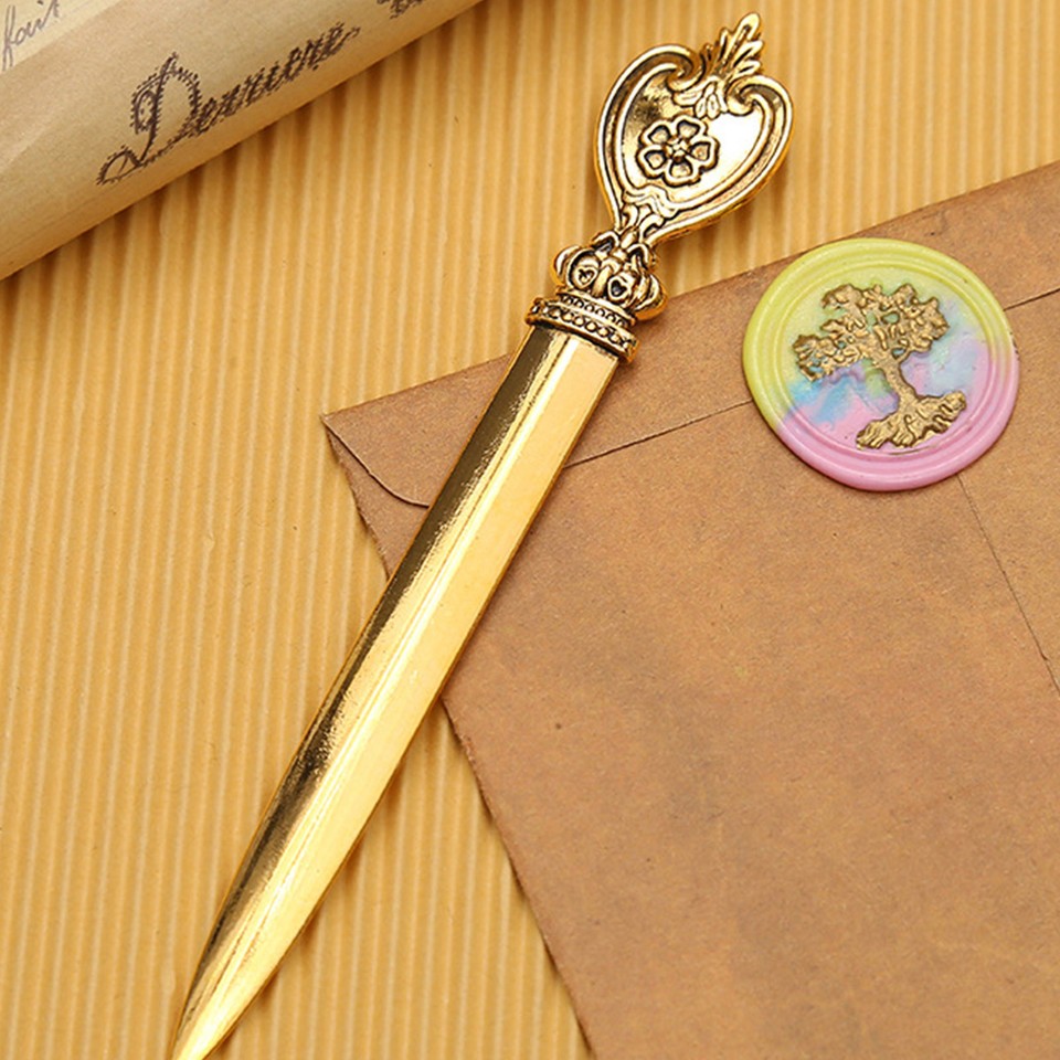 Vintage Envelope Opener Omnipotent Metal Letter Opener Sword Envelope ...