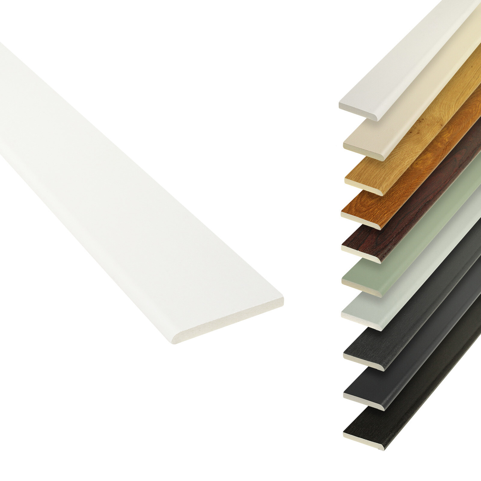 uPVC Cloaking Fillet D Mould Trim PVC Architrave Plastic Window Door ...