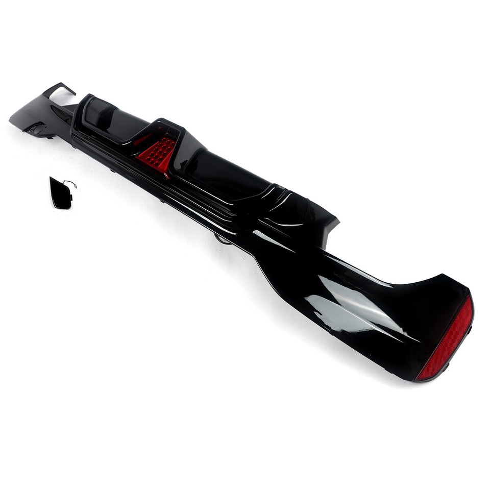 M5 CS Style Rear Diffuser W/ LED For BMW G30 G31 540i M Sport Gloss ...