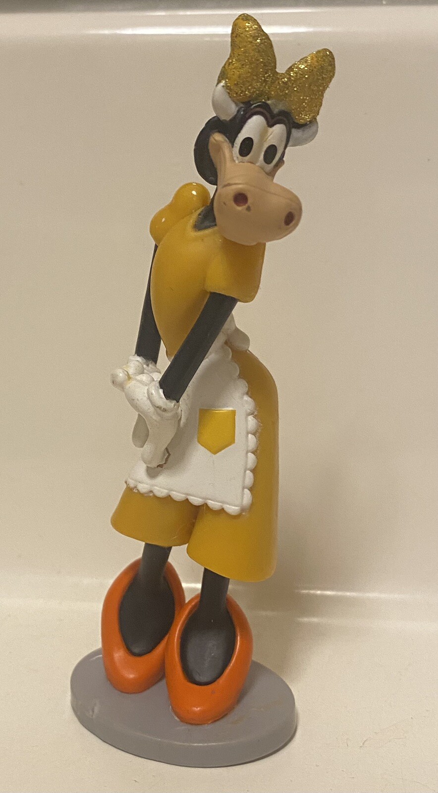 Disney Clarabelle Cow Yellow Dress Figure / See Picture - Smoke Free | eBay