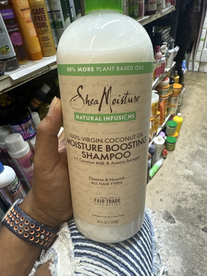 Shea Moisture Boosting Shampoo Natural Infusion W/Coconut Milk, 34 fl ...