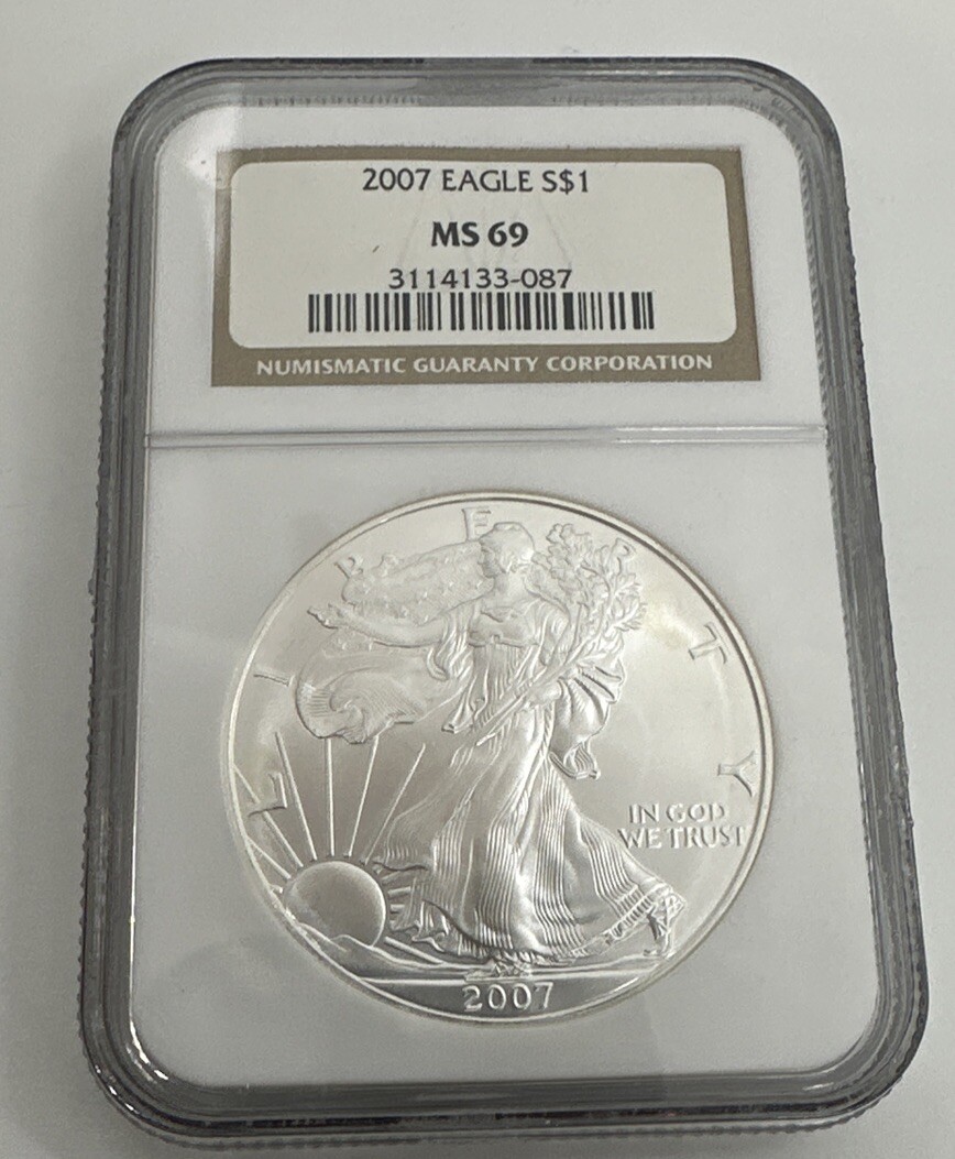 2007 American Silver Eagle S$1 MS69 NGC | eBay