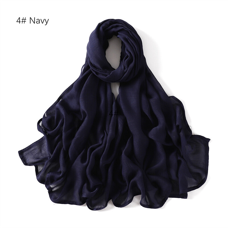 Women Muslim Hijab Head Wrap Scarf Shawl Cotton Headscarf Islamic ...