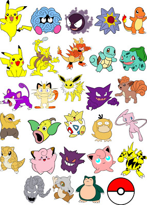 Pokemon Poster Artwork Print - HD A3 Poster Wall Art - FREE NEXT DAY ...