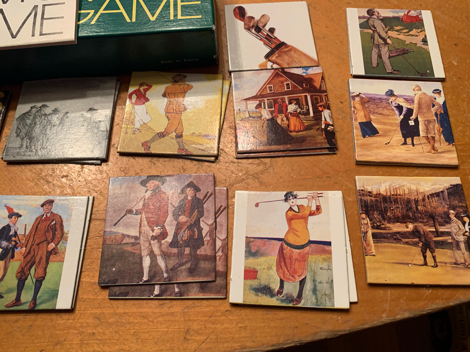 Classic Golf Memo Memory Match Game Vintage 1995 by Platnik No. 7085 ...