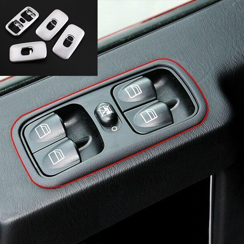 Silver Window Lift Switch Button Trim For Benz G Class W463 G500 G55 ...