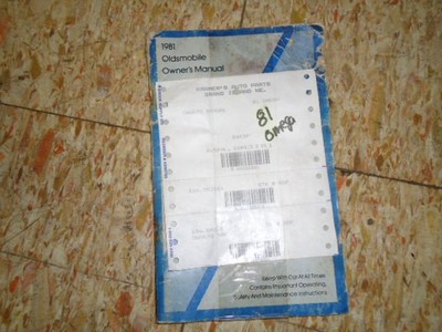 81 OMEGA OWNERS MANUAL 32880 | eBay