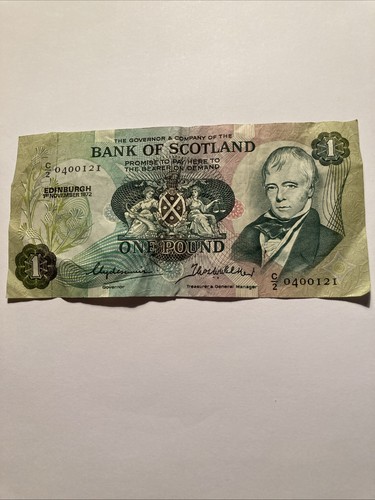 BANK OF SCOTLAND ONE POUND NOTE | eBay UK
