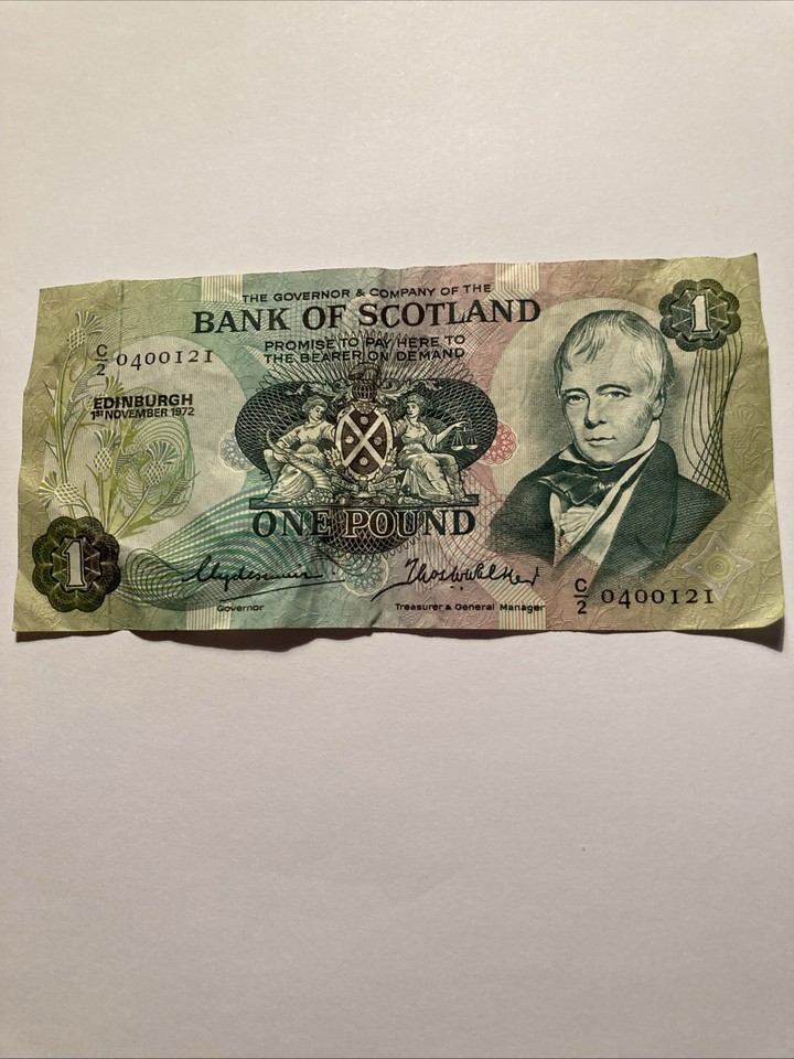 BANK OF SCOTLAND ONE POUND NOTE | eBay UK