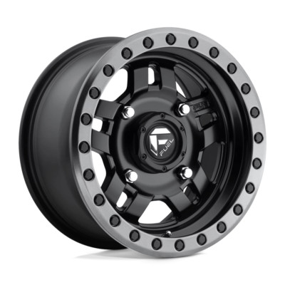15x7 +13 Fuel UTV D557 Anza 4x156 Matte Black Gun Metal Ring Wheels ...