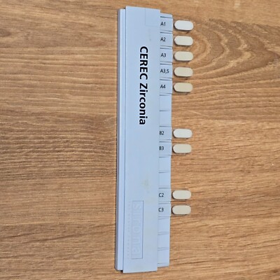 Cerec Sirona Zirconia Shade Guide REF: 65 76 305 / Missing D3 shade tab ...