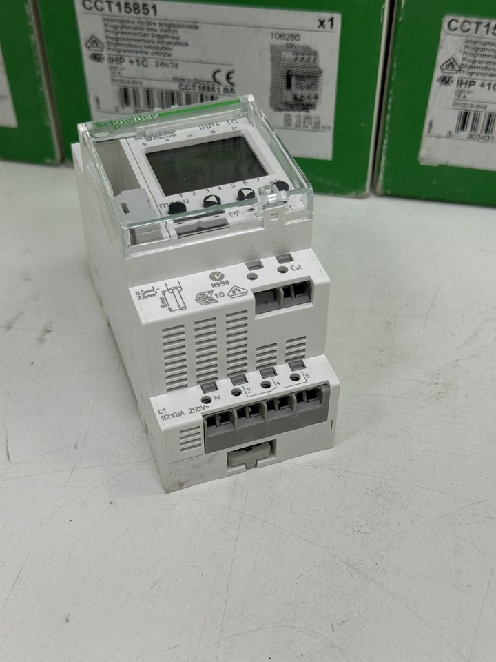 SCHNEIDER ELECTRIC CCT15851 PROGRAMMABLE TIME SWITCH DIGITAL ACTI9 | eBay