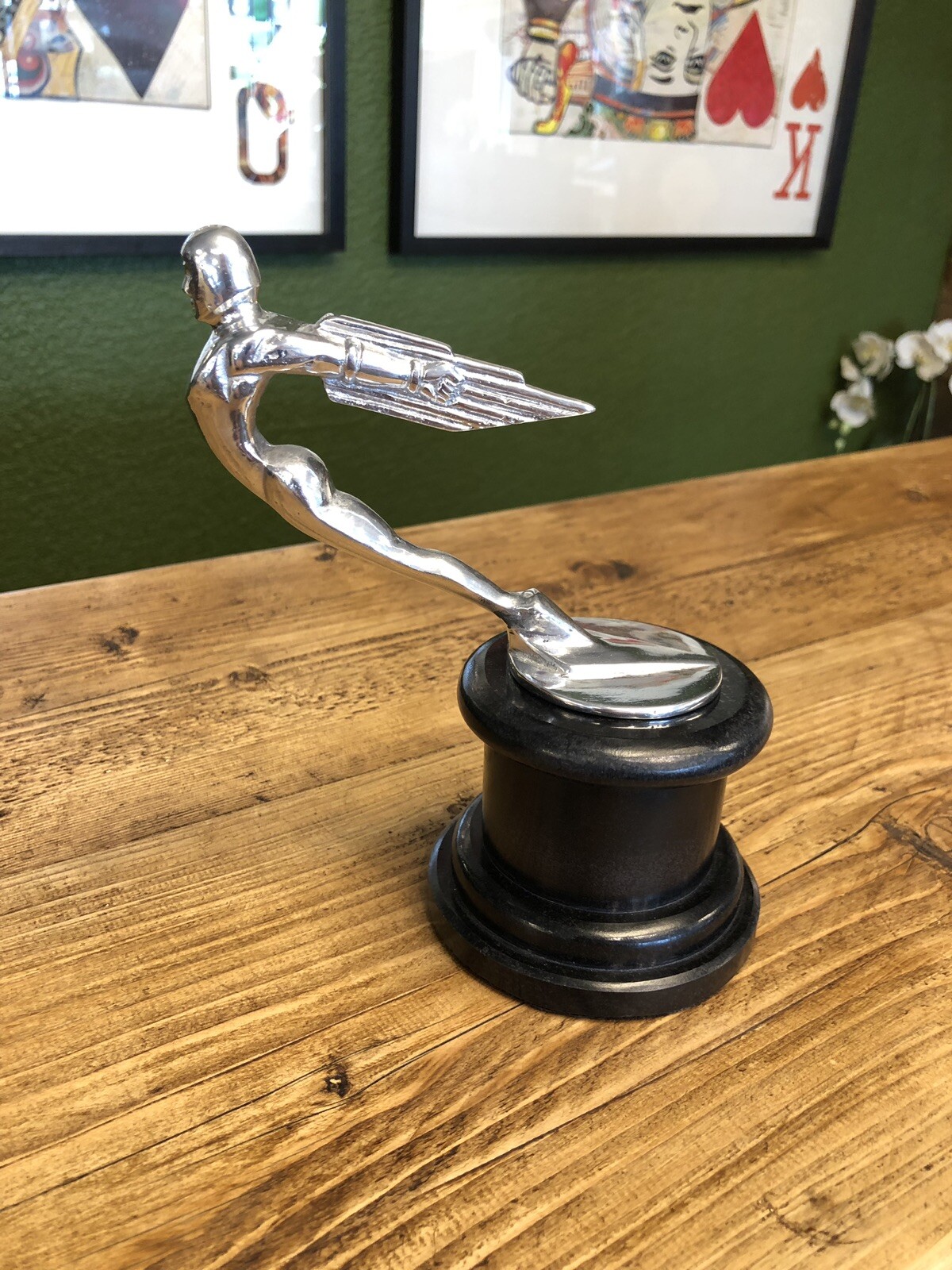Rocket Man Mascot bonnet hood ornament art deco Style Rocketeer on ...